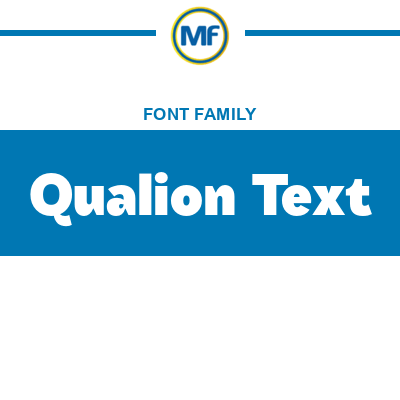 Download Qualion Text Fonts | MaisFontes