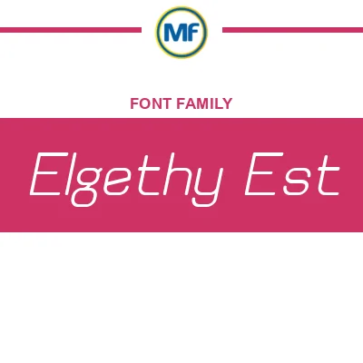 Download Elgethy Est Fonts | MaisFontes