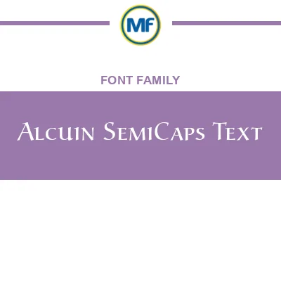 Download Alcuin SemiCaps Text Fonts | MaisFontes