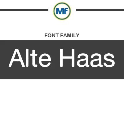Download Alte Haas Fonts | MaisFontes