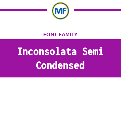 Download Inconsolata Semi Condensed Fonts (Google Fonts) | MaisFontes