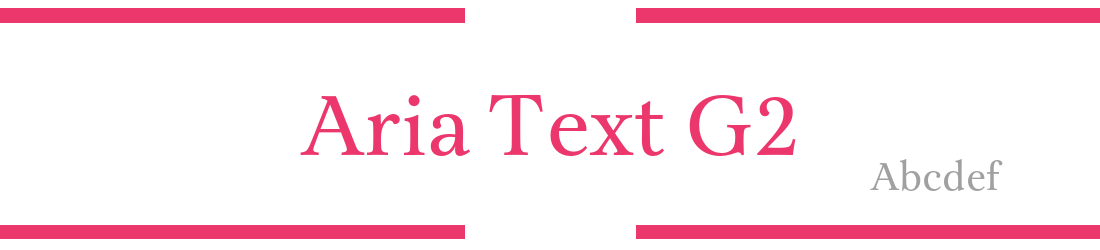 Aria Text G2 Font: Free Download | MaisFontes