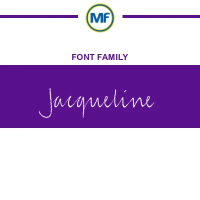 Jacqueline Font Family: Download Free | MaisFontes