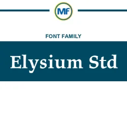 Elysium Std Bold Font: Free Download | MaisFontes