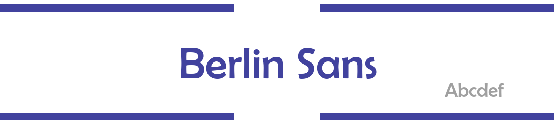 Berlin Sans FB Demi Bold: Download Free Font | MaisFontes