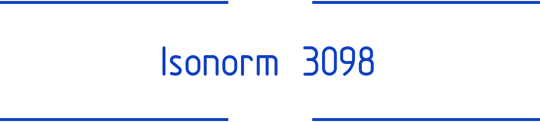 Isonorm 3098 Font: Free Download | MaisFontes