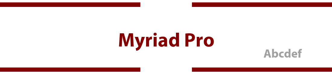 Myriad Pro: Free Font Download | MaisFontes