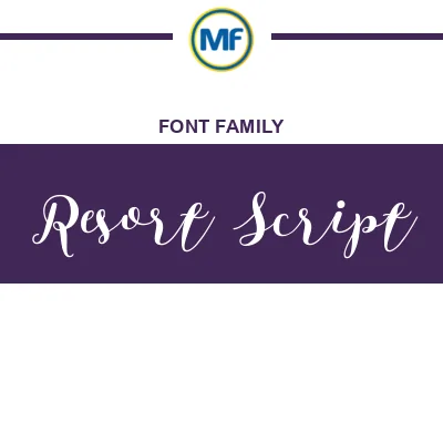 Download Resort Script Fonts | MaisFontes
