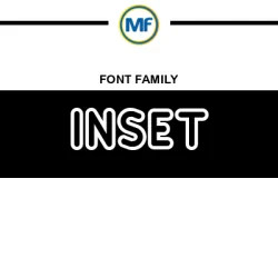 INSET 3 Font: Free Download | MaisFontes
