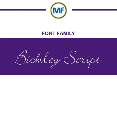 Download Bickley Script Fonts | MaisFontes