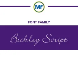 Bickley Script: Download Free Font | MaisFontes