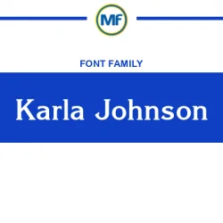 Karla Johnson 8 Heavy Cursive SH: Free Font Download | MaisFontes