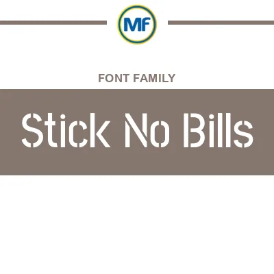 Download Stick No Bills Fonts (Google Fonts) | MaisFontes