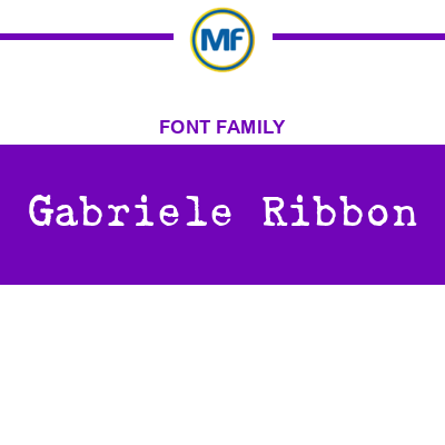 Gabriele Ribbon Font Family: Free Download | MaisFontes