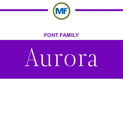 Download Aurora Fonts | MaisFontes