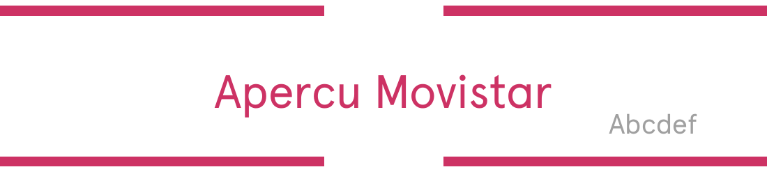 Apercu Movistar Font: Free Download | MaisFontes