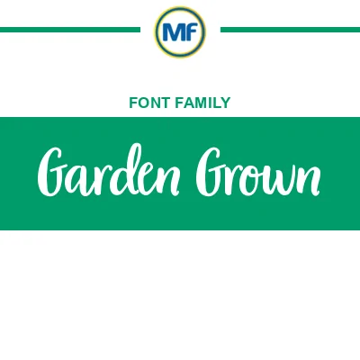 Garden Grown Font Family: Free Download | MaisFontes