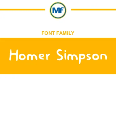 Homer Simpson Font Family: Download Free | MaisFontes