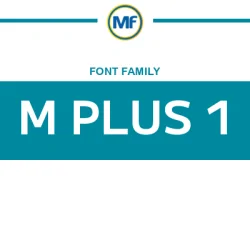 M PLUS 1 Regular Font: Free Download | MaisFontes