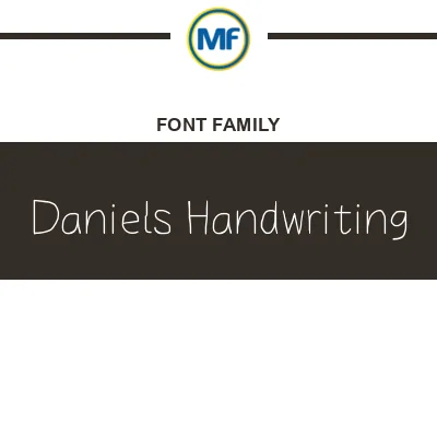 Download Daniels Handwriting Fonts | MaisFontes