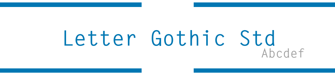 Download Letter Gothic Std Fonts | MaisFontes
