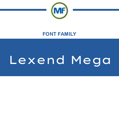 Download Lexend Mega Fonts (Google Fonts) | MaisFontes