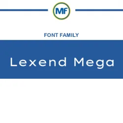 Lexend Mega Bold Font: Free Download | MaisFontes