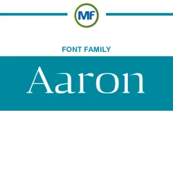 Aaron Regular: Free Font Download | MaisFontes