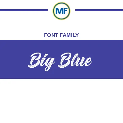 Big Blue Font Family: Download Free | MaisFontes