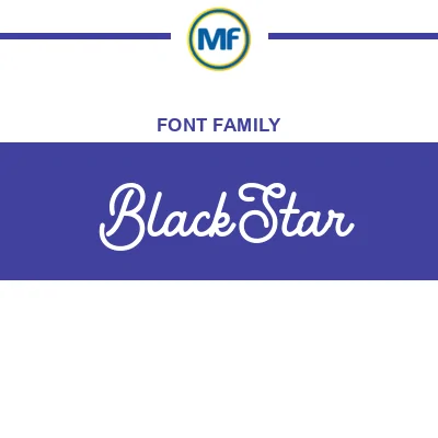 BlackStar Font Family: Free Download | MaisFontes