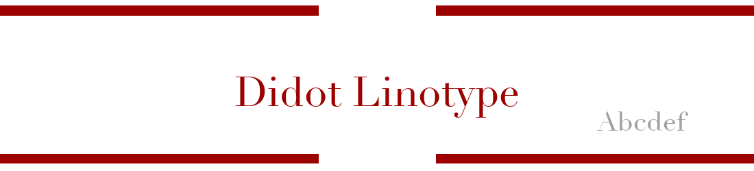 Linotype Didot Roman: Baixar Fonte Grátis | MaisFontes