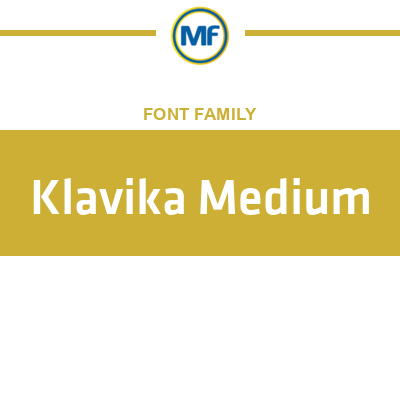 Download Klavika Medium Fonts | MaisFontes