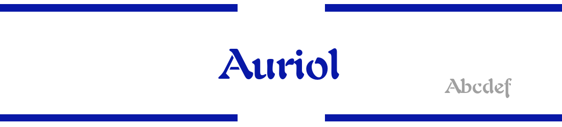 Auriol Font: Free Download | MaisFontes
