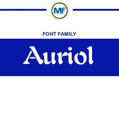Download Auriol Fonts | MaisFontes