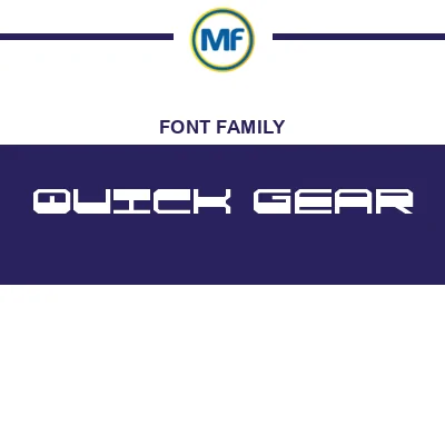 Download Quick Gear Fonts | MaisFontes
