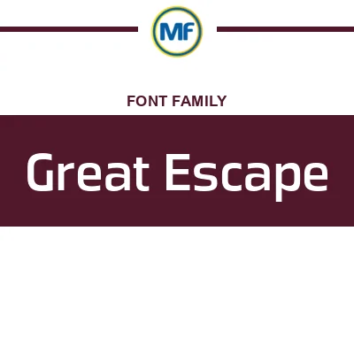 Download Great Escape Fonts | MaisFontes