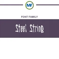 Steel String Font: Free Download | MaisFontes