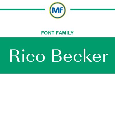 Download Rico Becker Fonts | MaisFontes