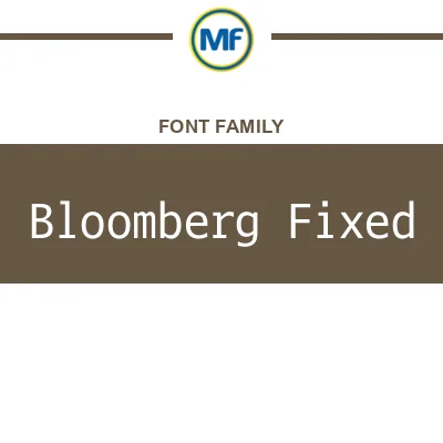 Bloomberg Fixed Font Family: Download Free | MaisFontes