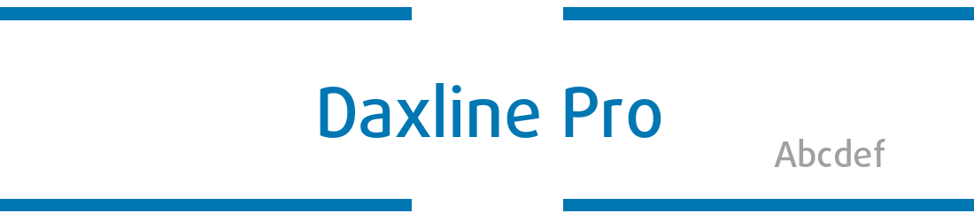 Daxline Pro Regular Font: Free Download | MaisFontes