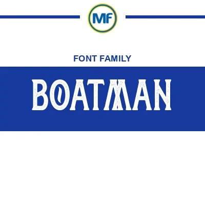 Boatman Font Family: Free Download | MaisFontes