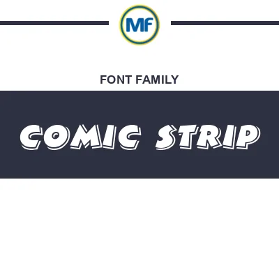 Comic Strip Font Family: Download Free | MaisFontes