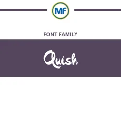 Quish Regular Font: Free Download | MaisFontes