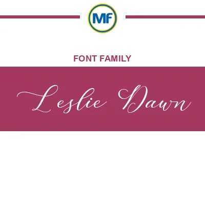 Download Leslie Dawn Fonts | MaisFontes