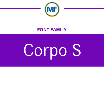Download Corpo S Fonts | MaisFontes