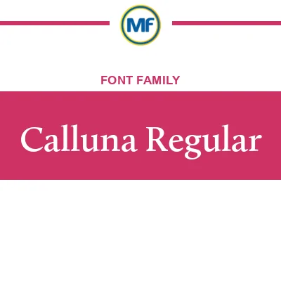 Calluna Regular Font Family: Download Free | MaisFontes