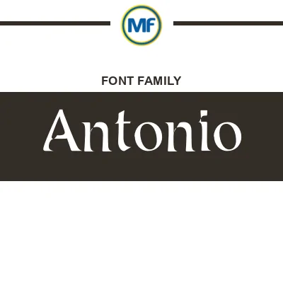 Download Antonio Fonts (Google Fonts) | MaisFontes