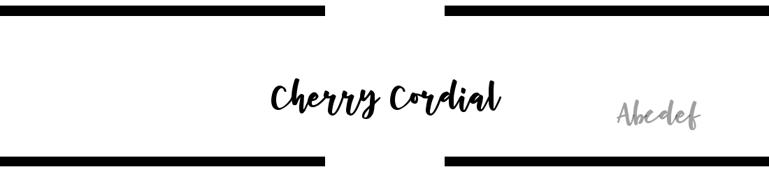 Cherry Cordial: Download Free Font | MaisFontes