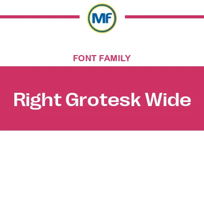 Right Grotesk Wide Font Family: Download Free | MaisFontes