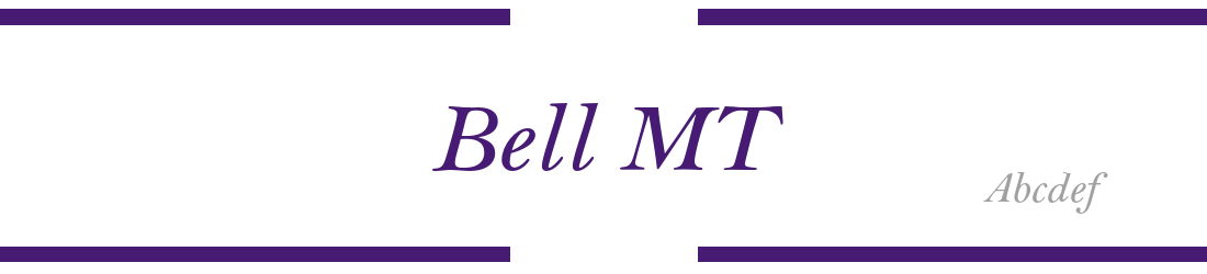 Bell MT Bold: Download Free Font | MaisFontes